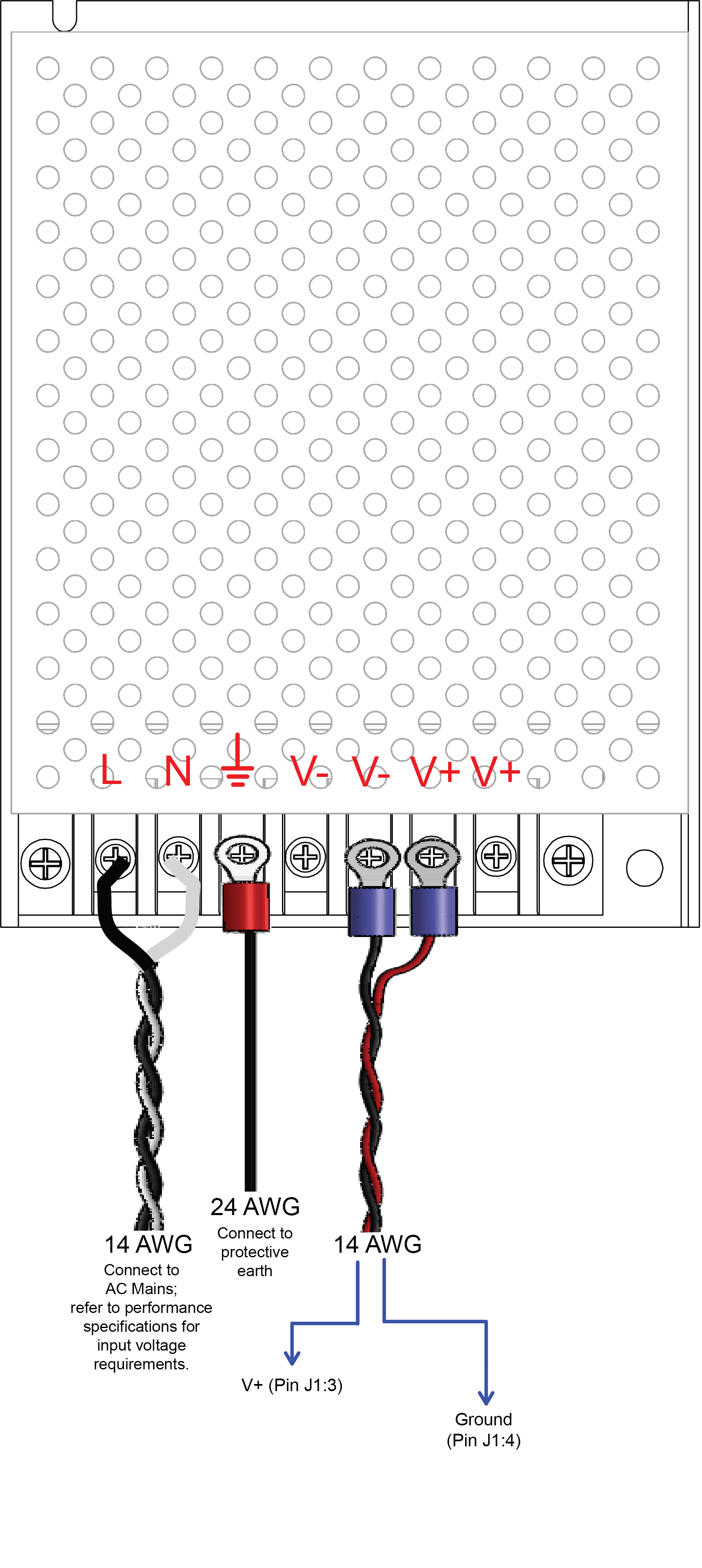 WCB325 PWRPAK-16A-5V Wiring Kit – Wavelength Electronics